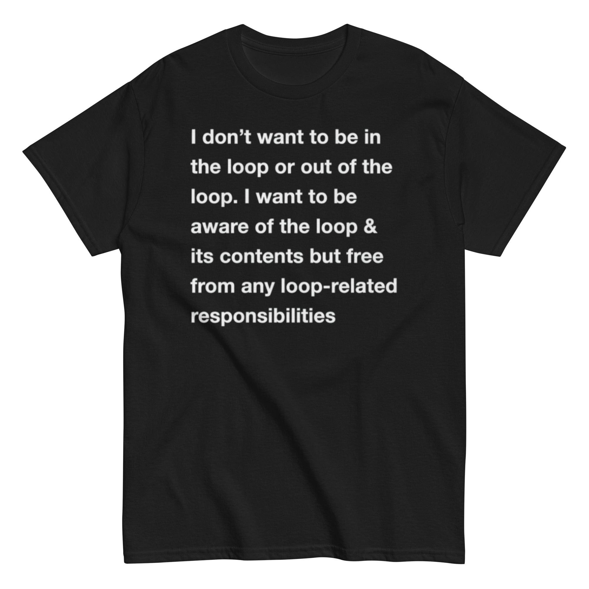 I Don't Want To Be In The Loop. shirt – Epic Shirts Hard